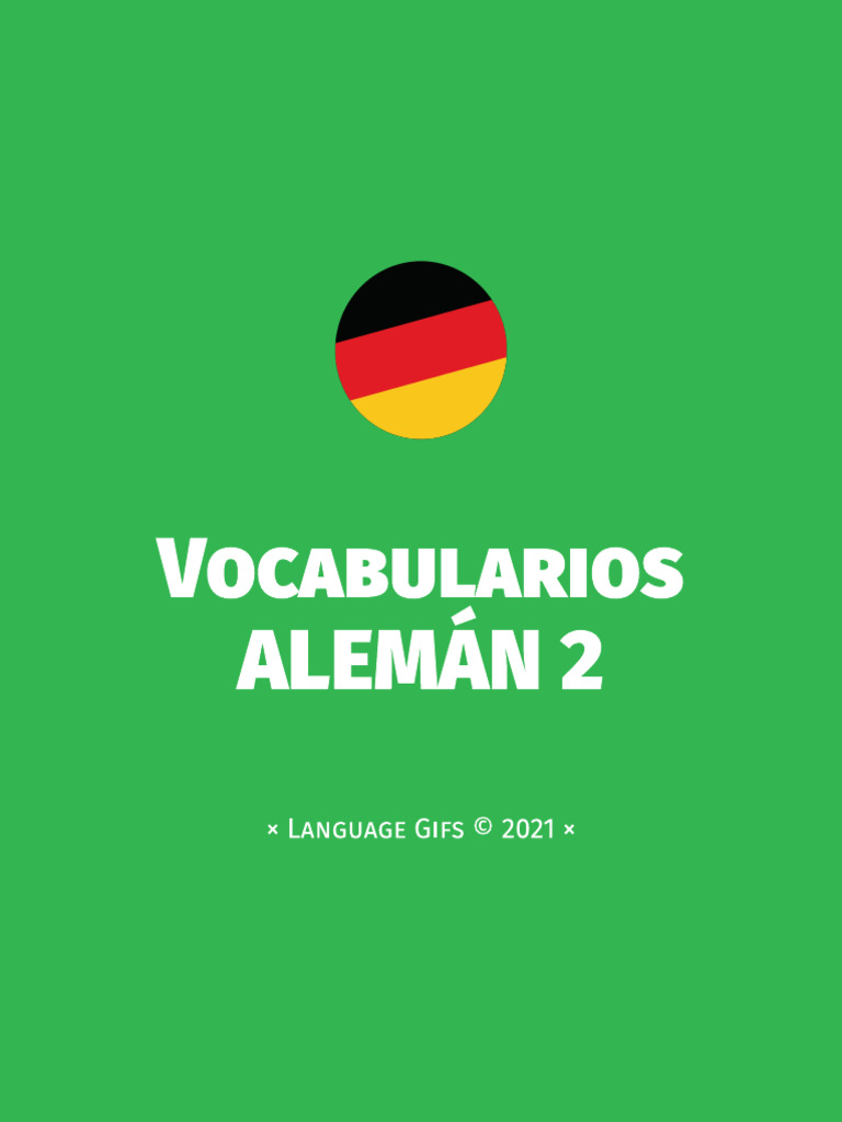 Vocabulario Alemán: Palabras Clave | PDF