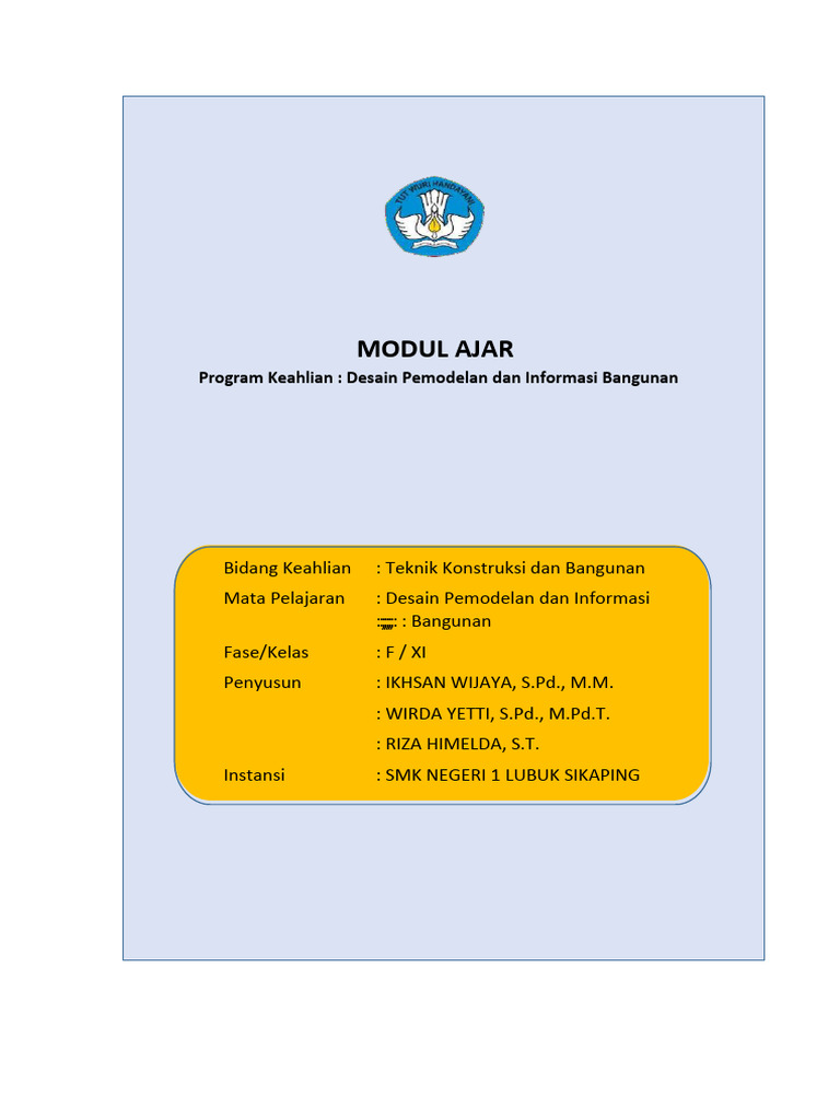 Modul Ajar Menggambar Denah 2D | PDF | Seni