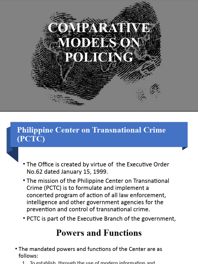 Philippine Center On Transnational Crimes | PDF | Transnational ...