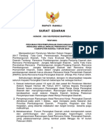 Edaran Perubahan RKPD 2025 Dan Perubahan Renja PD Tahun 2025 | PDF