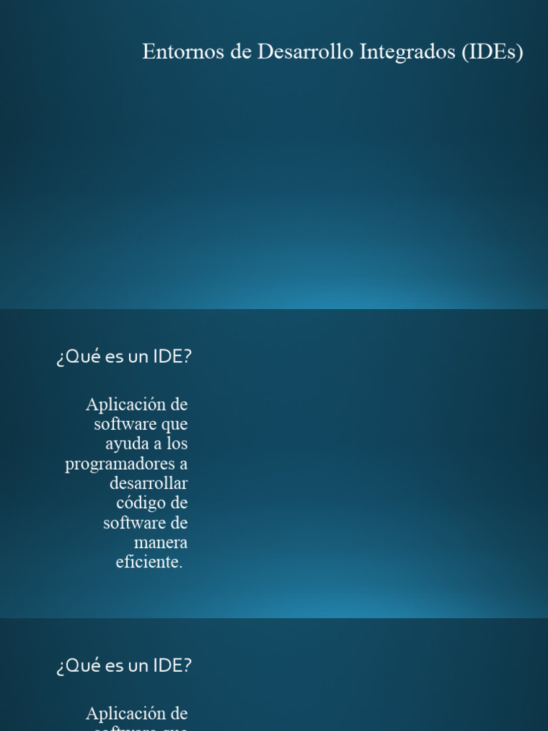 Ide | PDF | Entorno de desarrollo integrado | Eclipse (software)