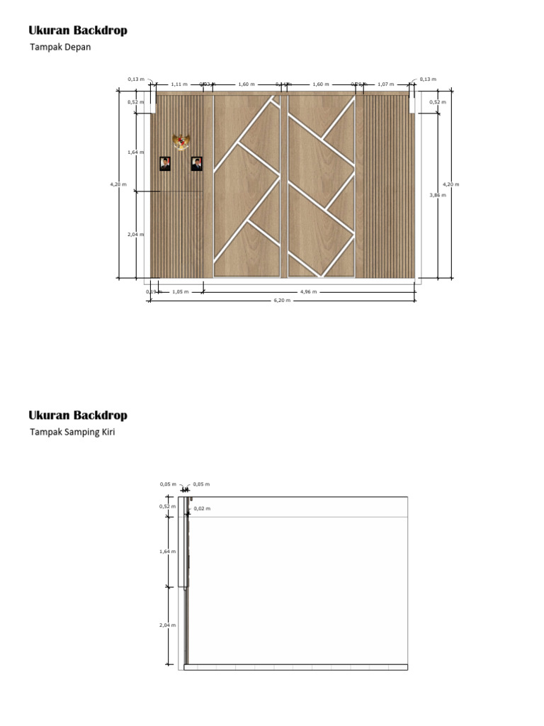 Gambar Kerja Backdrop | PDF