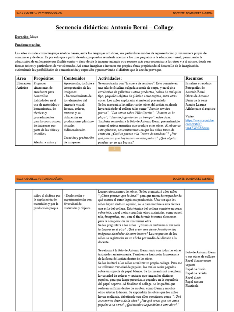 Collage con Antonio Berni en Educación Artística | PDF | Collage | Residuos