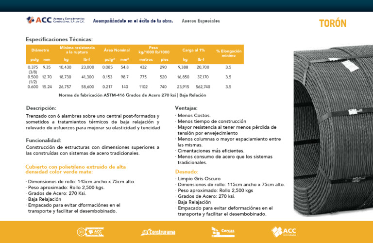 Nuevo Toron | PDF | Acero | Materiales de construcción