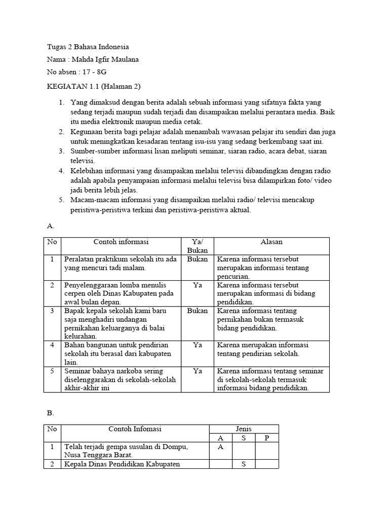 Tugaas Bindo 2 | PDF | Ilmu Sosial