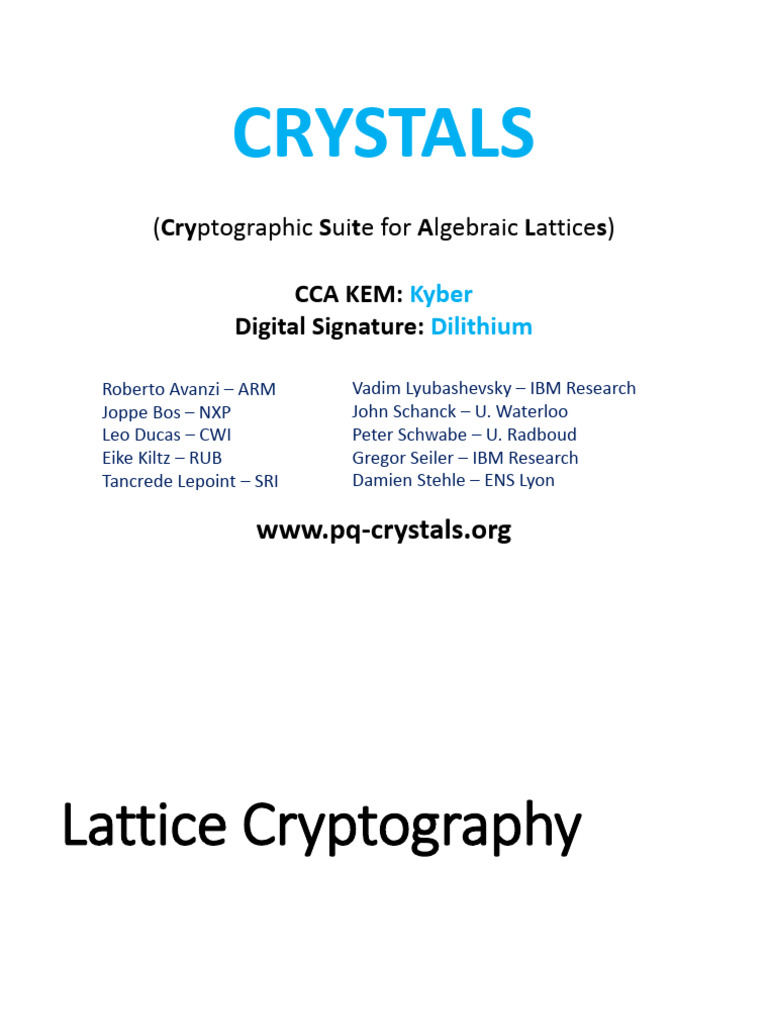 CRYSTALS Dilithium April2018 | PDF | Cyberwarfare | Security