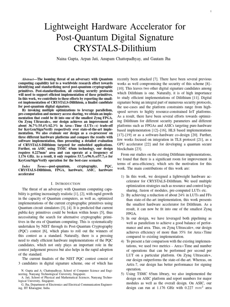 Dilithium FPGA Protocol | PDF | Field Programmable Gate Array ... Dilithium FPGA Protocol | PDF | Field Programmable Gate Array ...