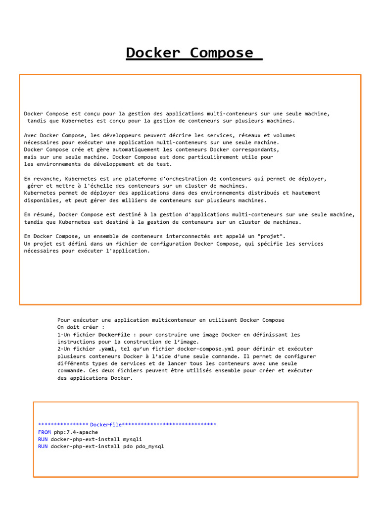 Docker Compose | PDF | Architecture (Informatique) | Logiciel système