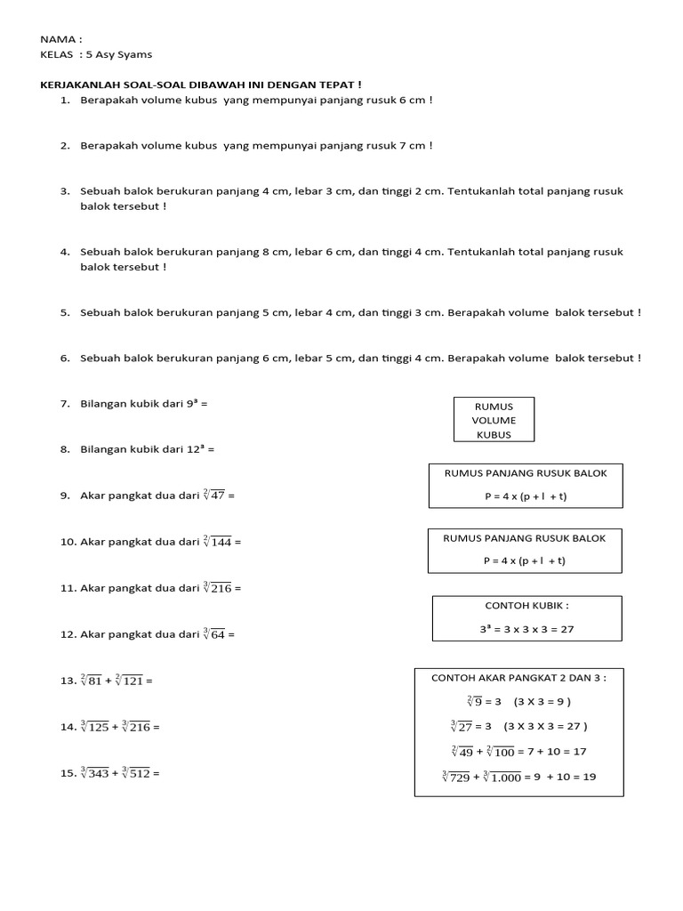 Latihan Math | PDF | Metode & Bahan Ajar