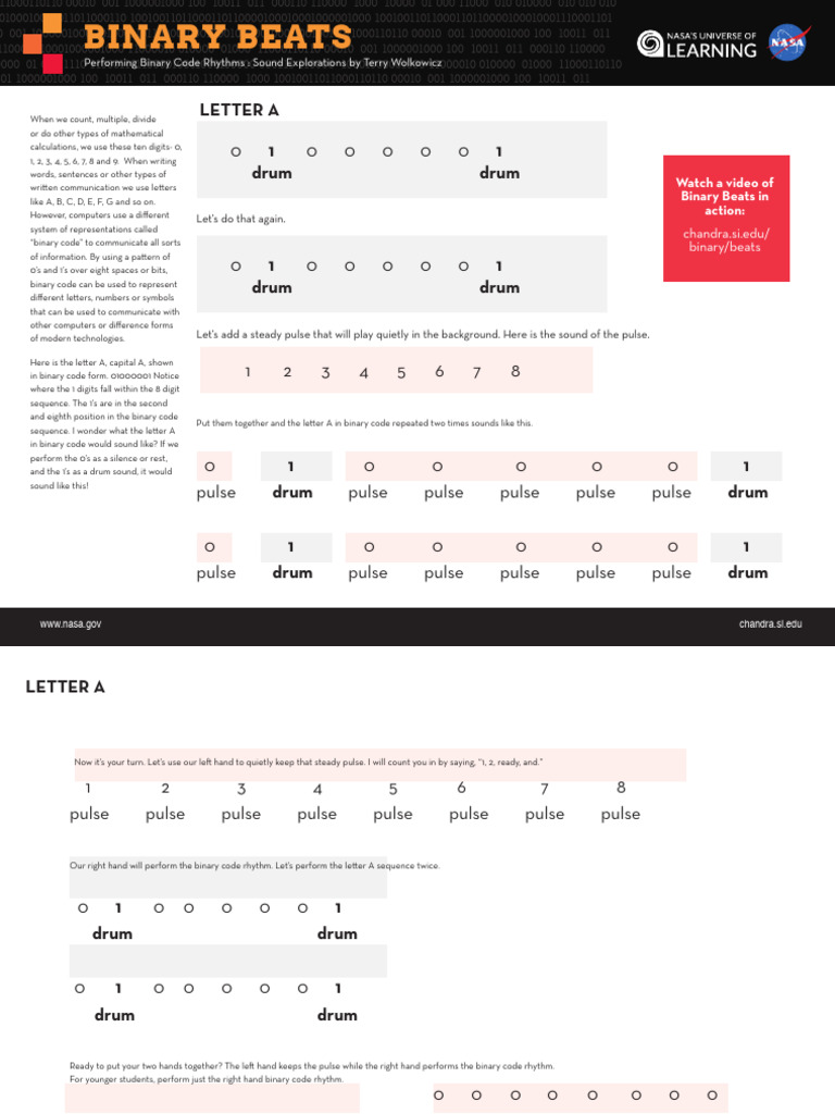 Binary Drumming | PDF | Bit | Computer Science