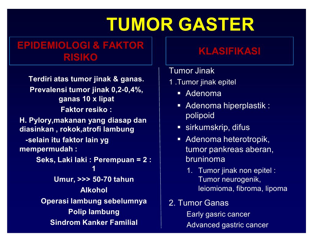 Tumor Gaster | PDF