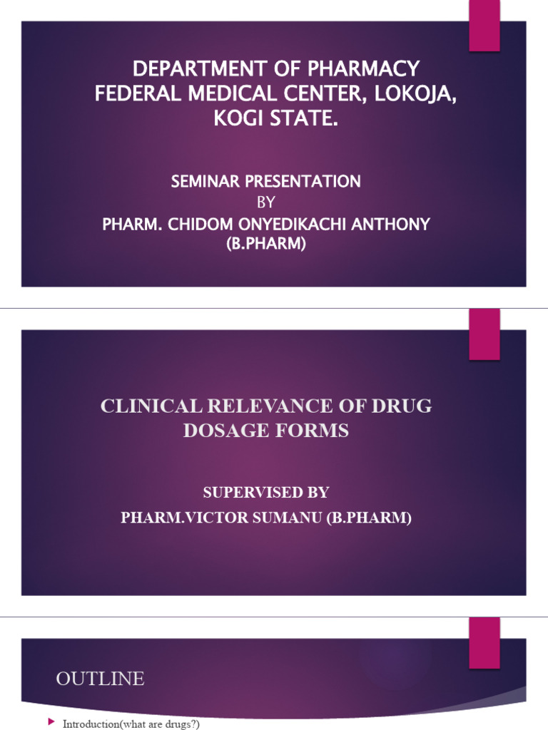 Clinical Relevance of Drug Dosage Forms | PDF | Topical Medication ...