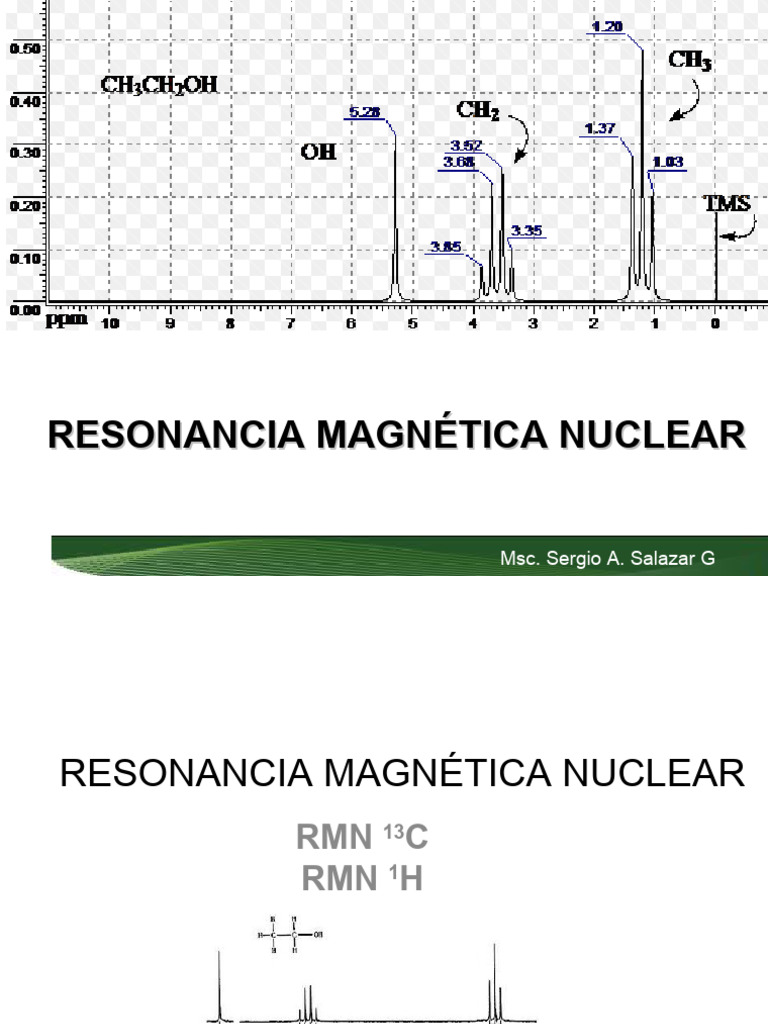 Resonancia Magnetica Nuclear RMN | PDF