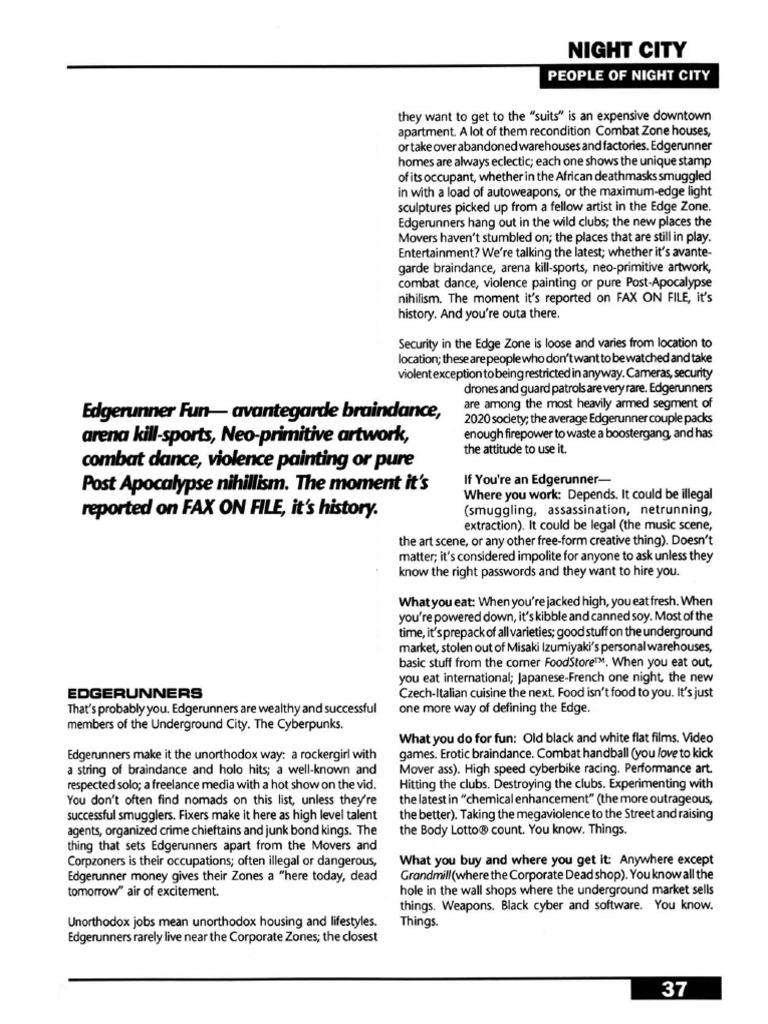 What Is An Edgerunner | PDF
