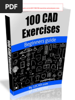 100 CAD Exercises PDF | PDF | Computer Aided Design | E Books