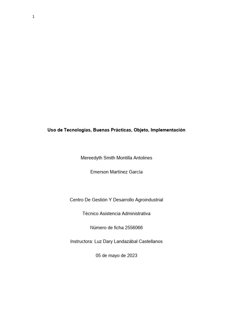 TIC - Uso de Tecnologías (APA) | PDF | Enseñando | Vida