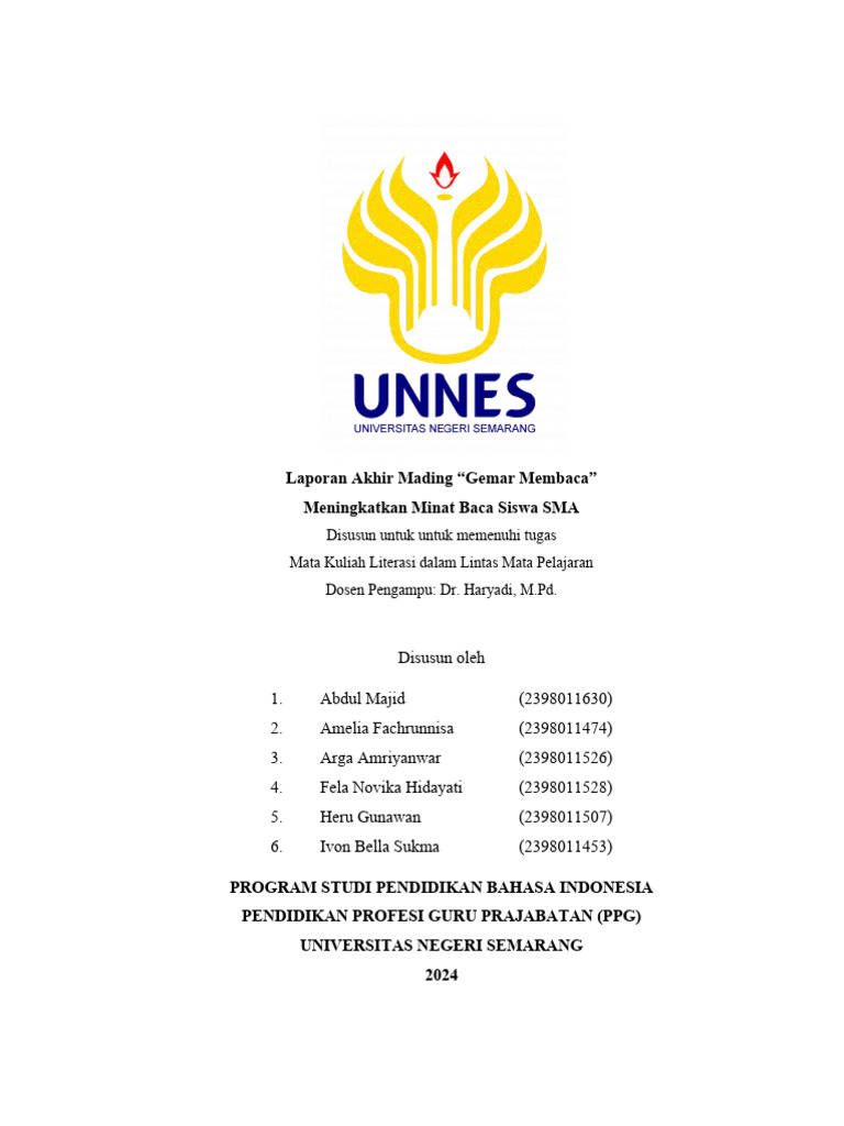 Laporan Akhir Mading Ivon Bella SUkma | PDF | Ilmu Sosial | Seni