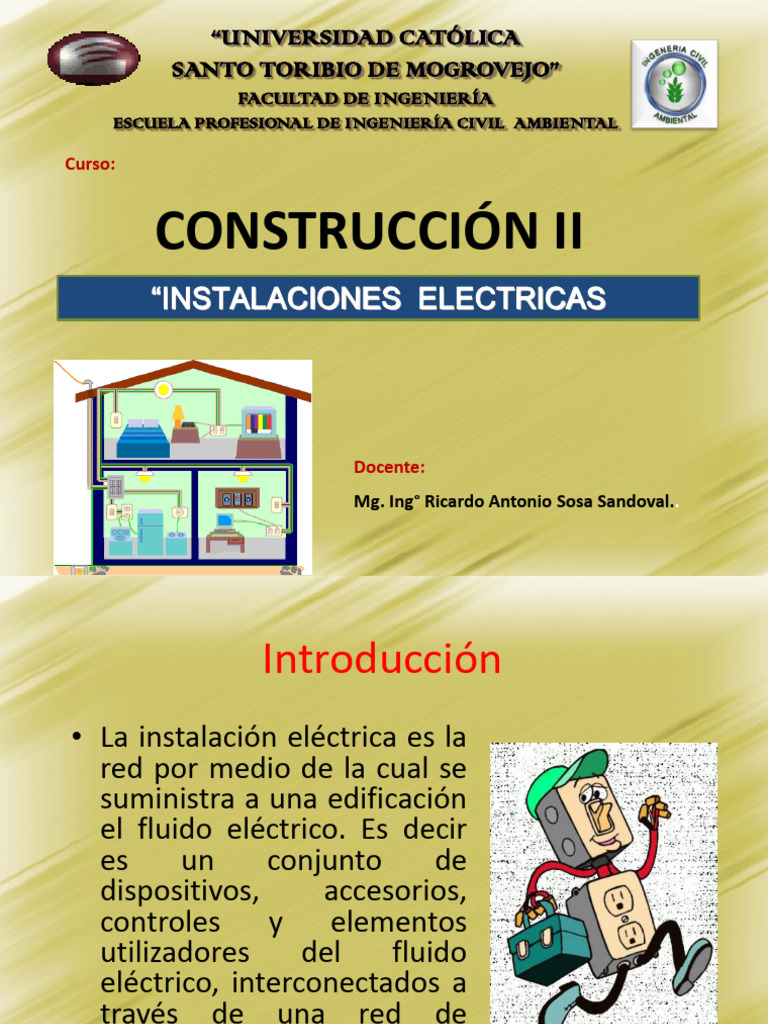 Instalaciones eléctricas | PDF | Enchufes y tomas de corriente alterna | Ingenieria Eléctrica