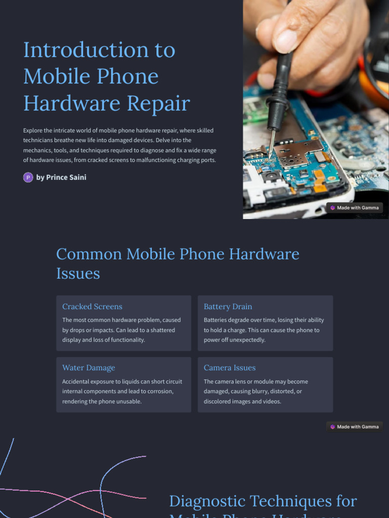 Introduction To Mobile Phone Hardware Repair | PDF | Electrostatic ...
