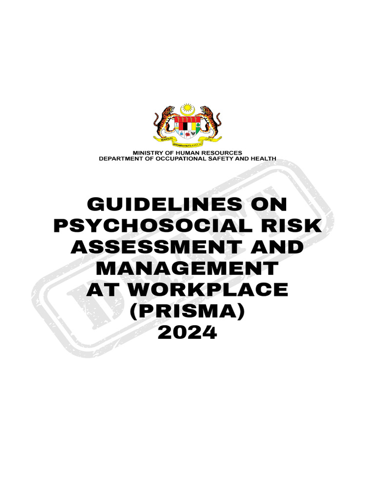 Guidelines PRisMA | PDF | Occupational Safety And Health | Mental Health