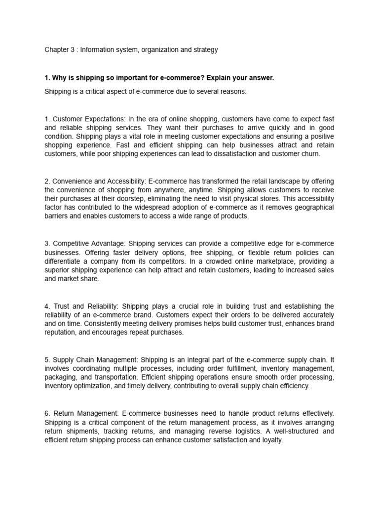 Chapter 3 Interactive Question Shipping Wars | Download Free PDF | E ...