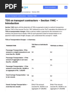 TDS Declaration From Transporter For 194C | PDF | Payments | Government Finances