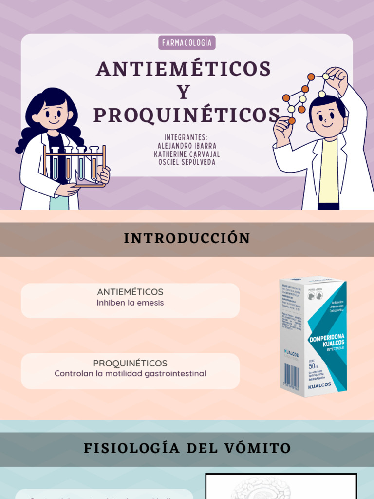 Clasificación de Antieméticos y Procineticos | PDF | Drogas | Farmacología