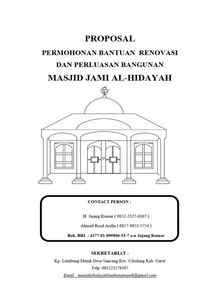 Contoh Proposal Rehab Masjid | PDF