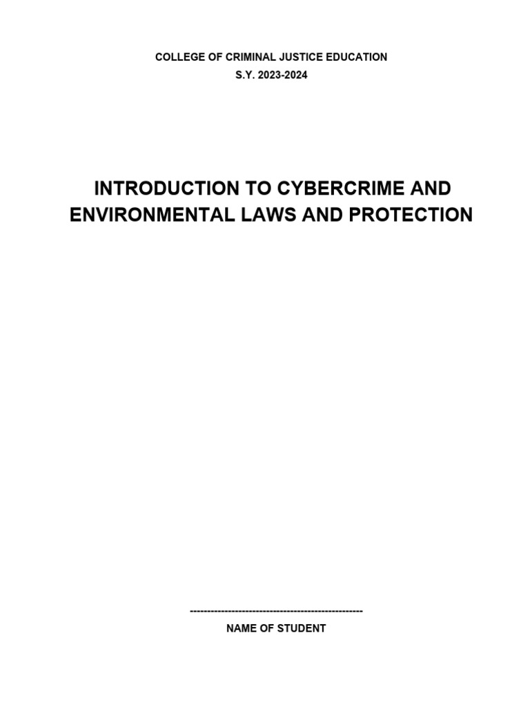 Notes in Cybercrime Chapter 1 6 | PDF | Security | Computer Security