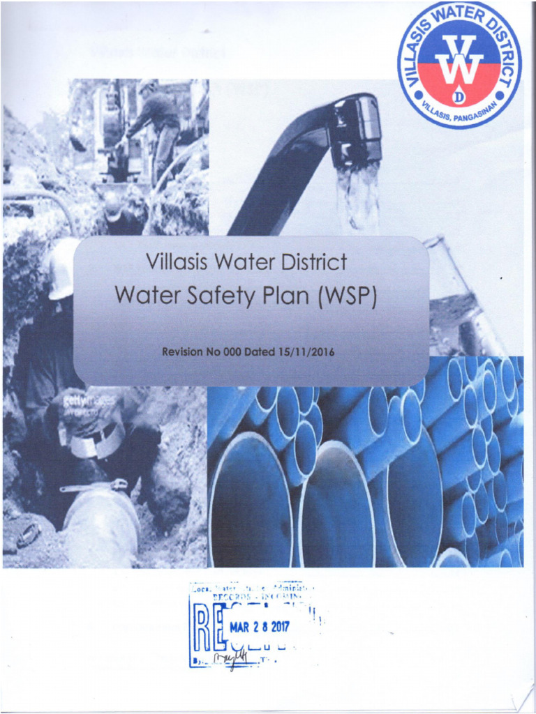 Villasis Water District Safety Plan | PDF | Drinking Water | Water