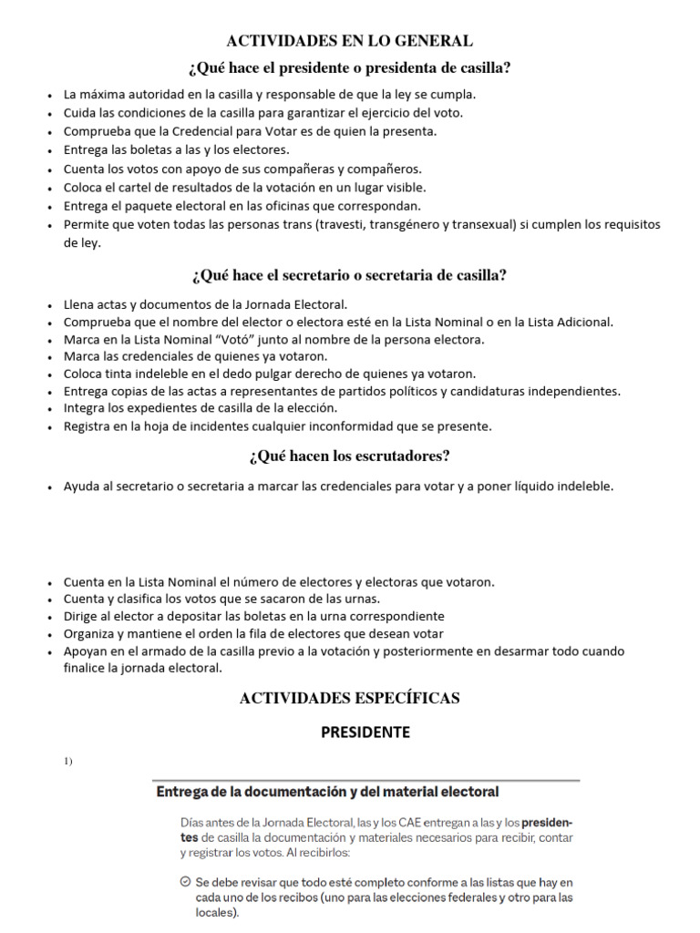 Guia General Actividades FMDC | PDF | Gobierno | Elecciones