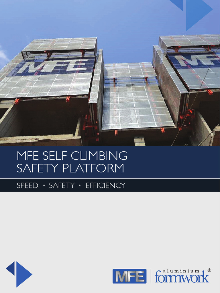 MFE Self Climbing Safety Platform | PDF | Wound | Crane (Machine)