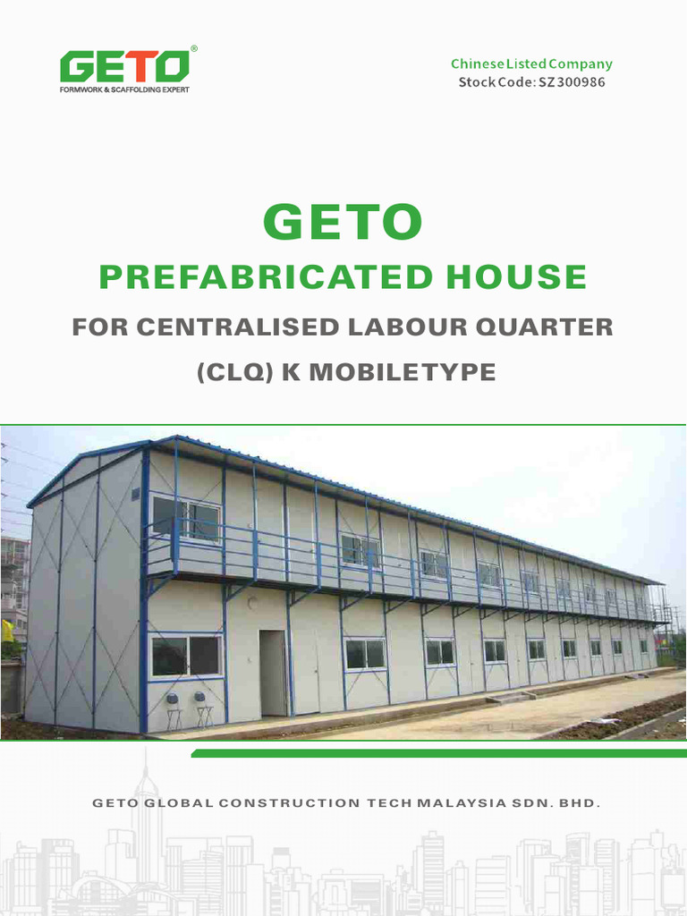 GETO Prefabricated House | PDF | Civil Engineering | Masonry