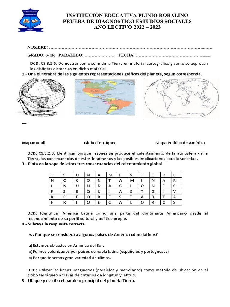 estudios sociales | Descargar gratis PDF | Ecuador | Américas