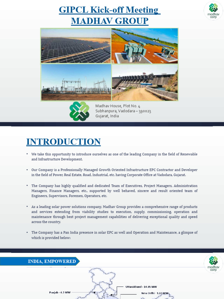 75 MW Solar Project - GIPCL - Final - V1 | PDF | Employment | Safety