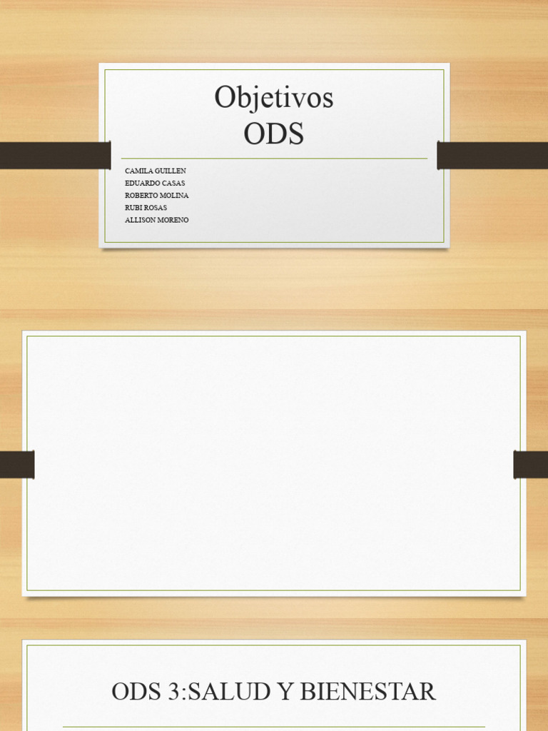 Objetivos ODS | PDF | Sustentabilidad | Entorno natural