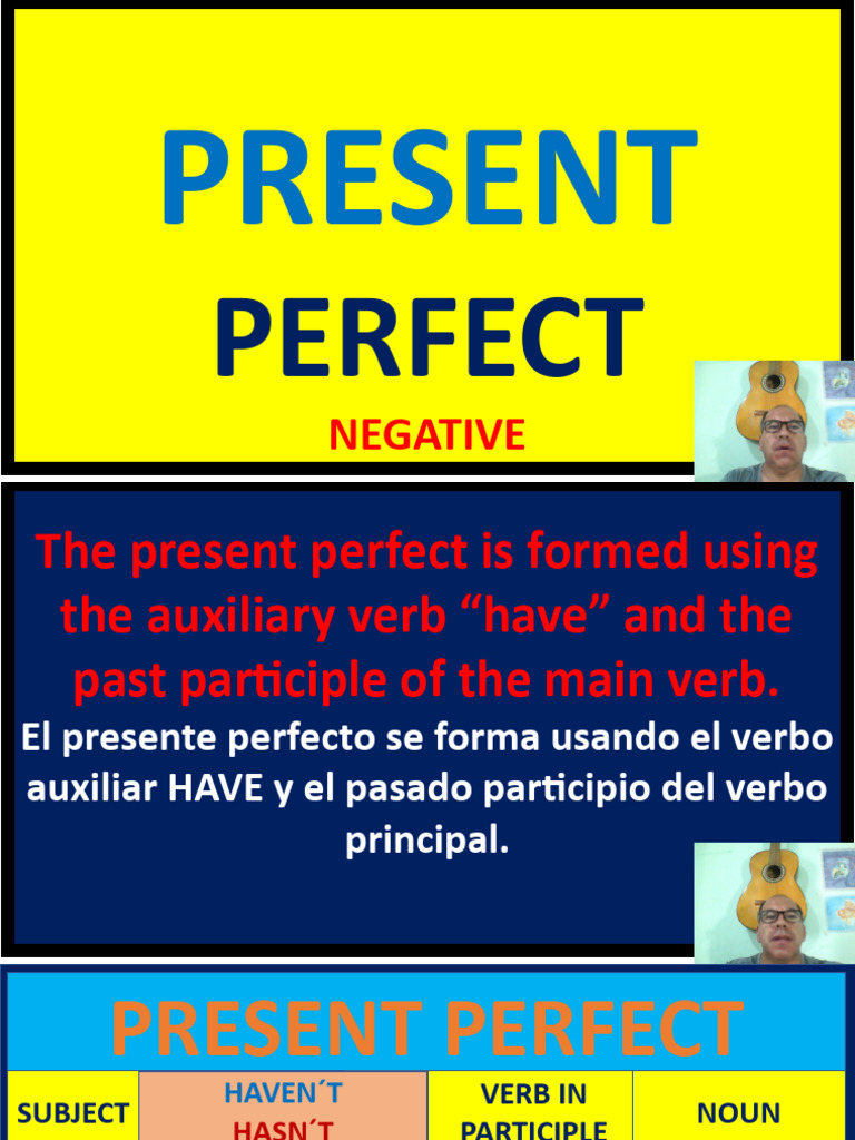 96 Present Perfect Negative | PDF