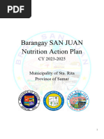 Barangay Nutrition Action Plan Template 2023 2025 A4 Size | PDF ...