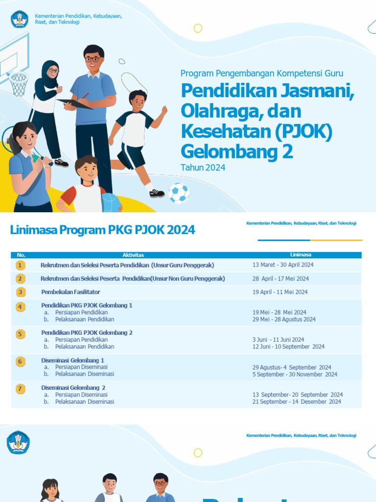 Sosialisasi Program PKG PJOK 2024 Gelombang 2 | PDF