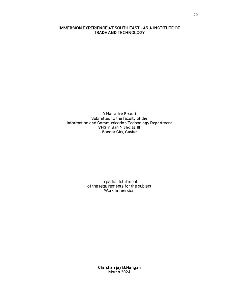 Narrative Sample Jay Jay Jay | PDF | Career & Growth | Social Science