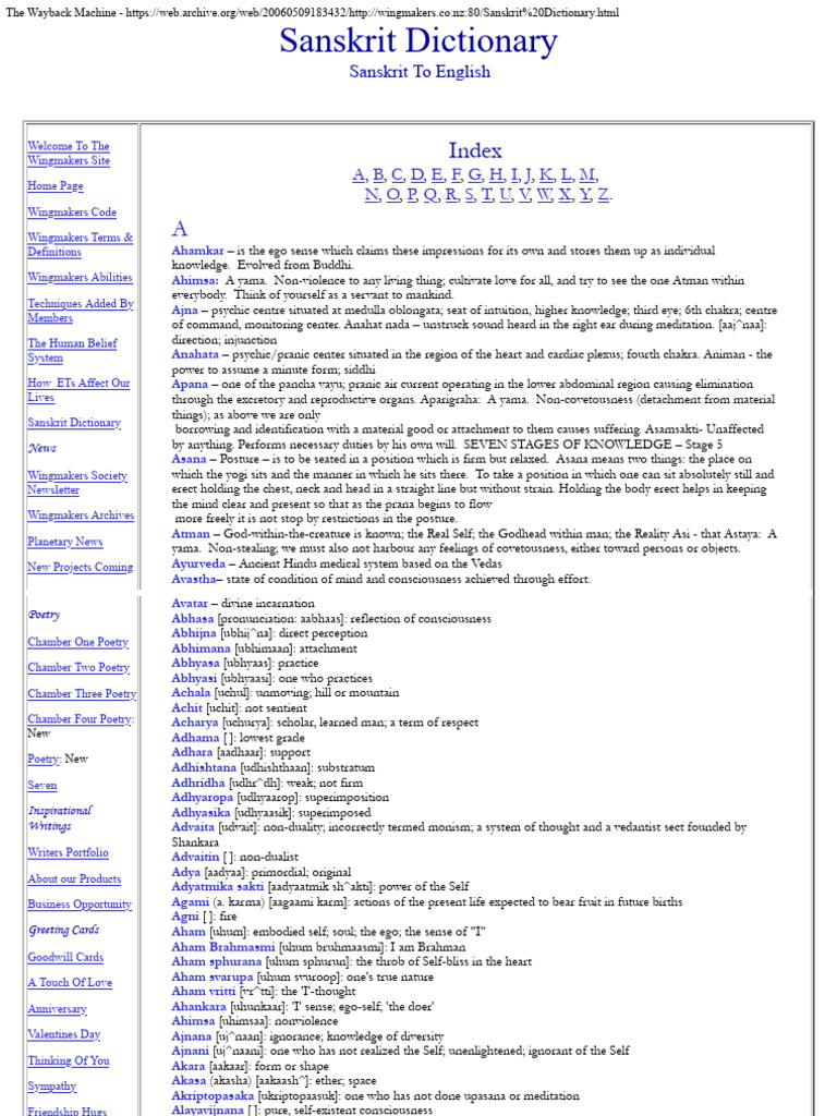 Sanskrit Dictionary - Sanskrit To English | Download Free PDF | Bhakti ...