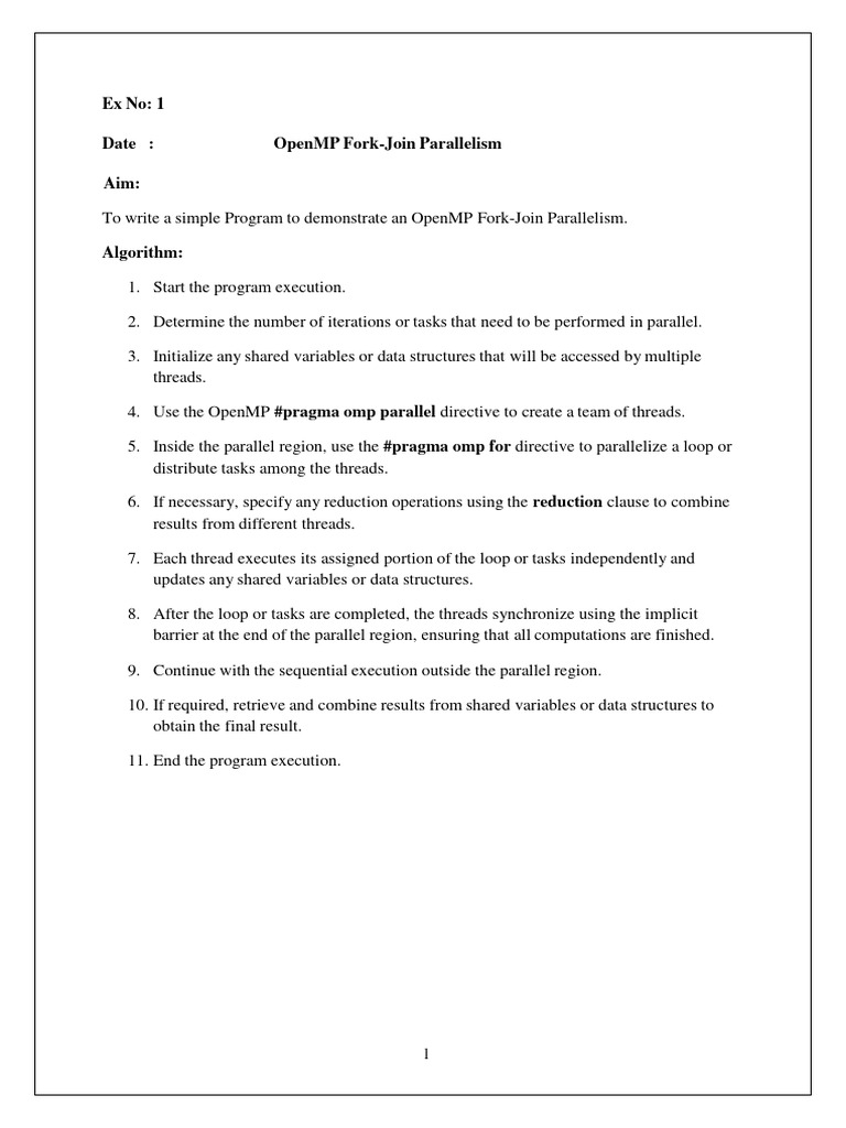 OpenMP Programming Examples | PDF | Parallel Computing | Computer ...