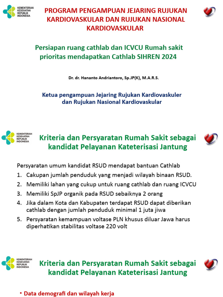 Syarat RSUD Dapat Cathlab | PDF | Kesehatan Holistik | Teknologi & Rekayasa