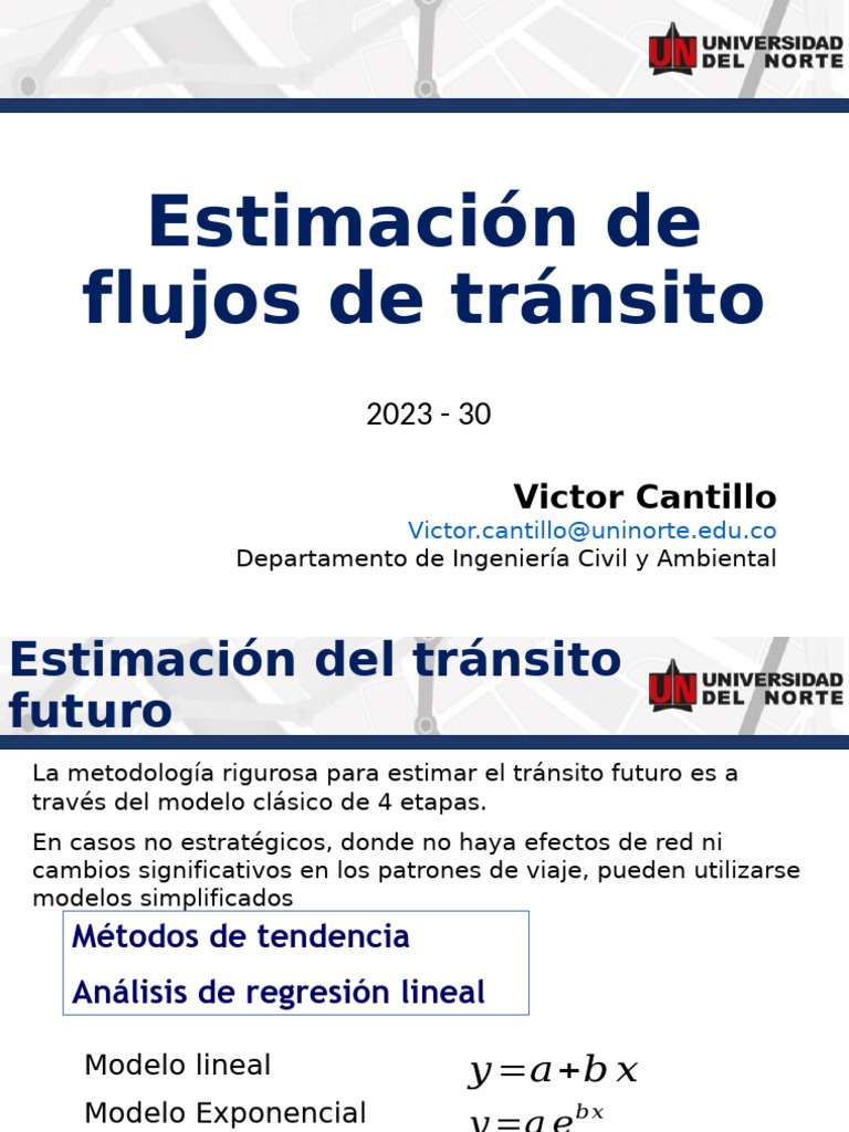 Estimación de Flujos de Tránsito | PDF | Camión | Transporte de tierra