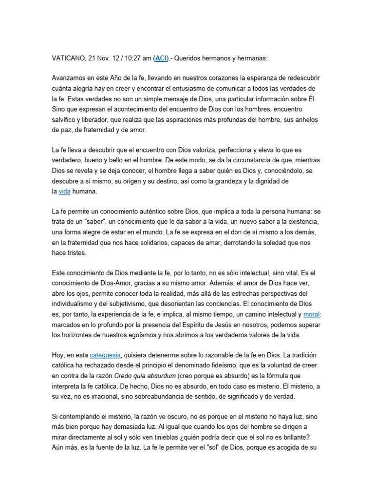 Creer en Dio | PDF | Fe | Verdad