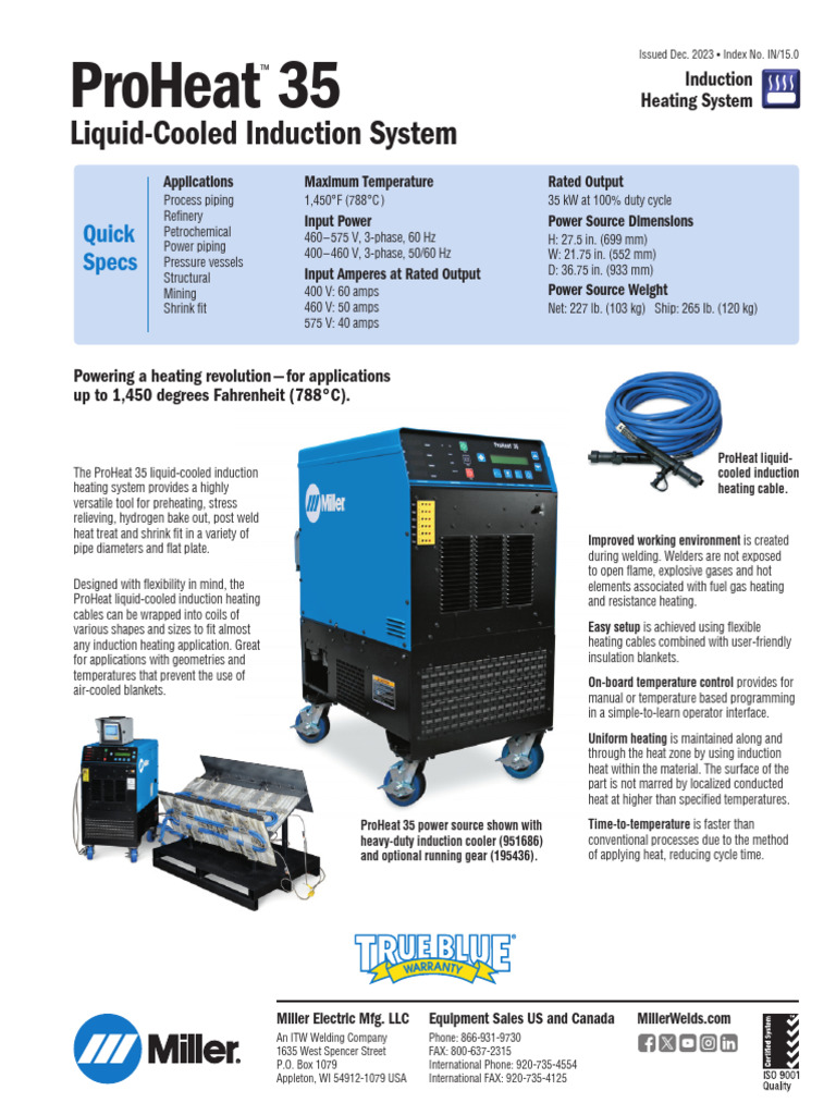 IN150 ProHeat 35 LiquidCooled Induction System English | PDF ...