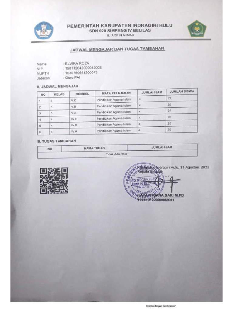 Contoh Berkas Yang Diupload Ke Jadwal Mengajar Siaga Sebelum Mengajukan