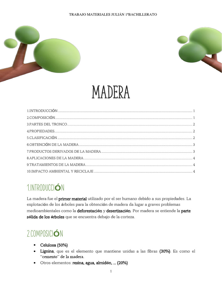 MADERAS | PDF | Madera | Arboles