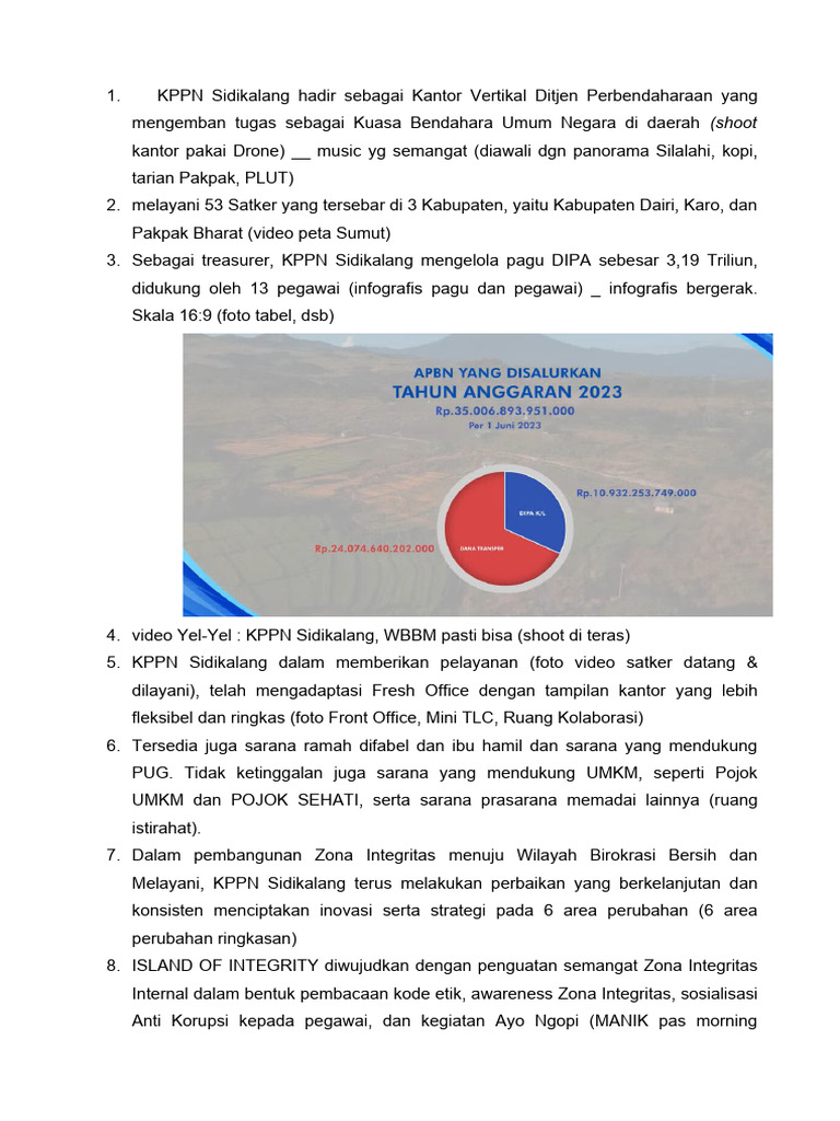 Narasi Video WBBM FIX | PDF | Bisnis