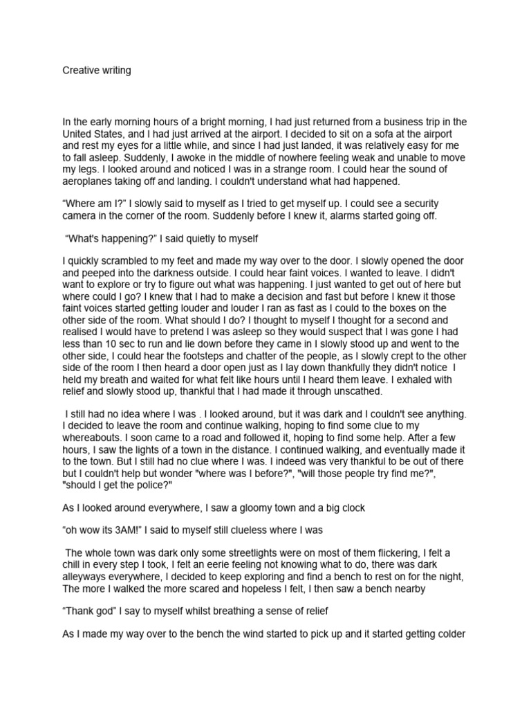 Creative Writting Haimi | PDF